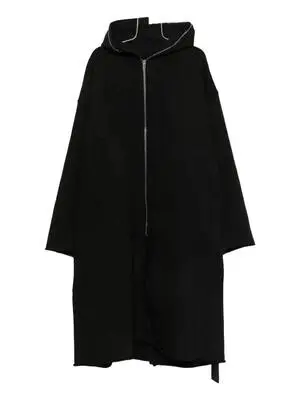 Rick Owens Zip-up Hooded Jacket - Black
