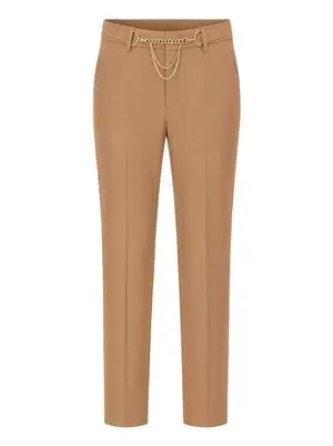 Liu Jo Chain-link Tailored Trousers - Neutrals