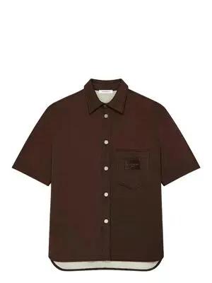 GIVENCHY Couture Seam Short-sleeve Shirt