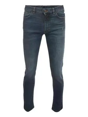 Zegna Distressed Slim-fit Jeans - Blue