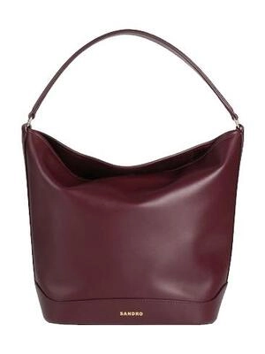 Sandro Handbag Burgundy Cowhide - Red