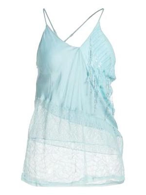 PINKO Woman Top Sky Blue Size 4 Lyocell, Nylon, Viscose