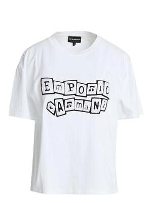 Emporio Armani Cotton Jersey T-shirt With Logo - White