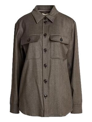 DRUMOHR Shirt Size Virgin Wool, Elastane - Grey