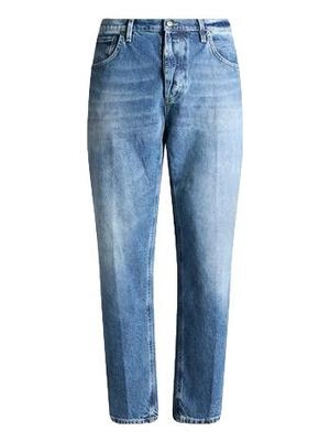 DONDUP Cotton-blend Tapered Denim Jeans - Blue