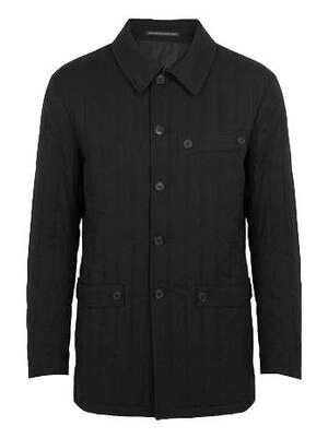YOHJI YAMAMOTO POUR HOMME Wool Overshirt Jacket - Black