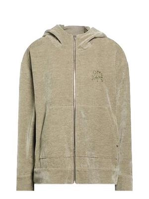 OTTOD'AME Woman Sweatshirt Khaki Size S/m Polyester, Elastane