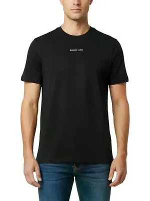 Sandro Logo-embroidered Crew-neck T-shirt - Black