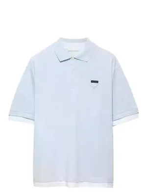 Prada Cotton Polo Shirt - Blue