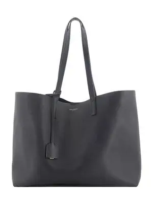 SAINT LAURENT Shopper Leather Large Tote Bag