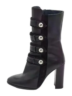 ISABEL MARANT VINTAGE Arnie Button-embellished Boots - Black