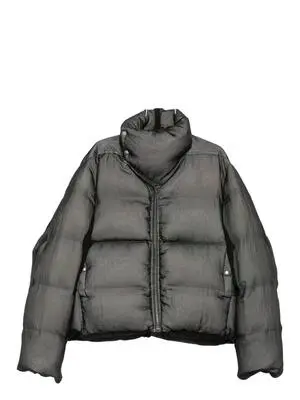 Rick Owens Turtle Funnel-neck Padded Jacket - Black
