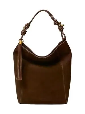 TWINSET Suede Bucket Bag - Brown