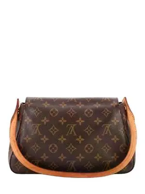 LOUIS VUITTON Monogram Canvas Mini Satchel Handbag - Brown