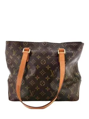 LOUIS VUITTON Cabas Piano Monogram Canvas Tote Bag - Brown