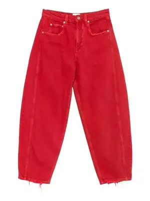 Isabel Marant Étoile Oriane Frayed Jeans - Red