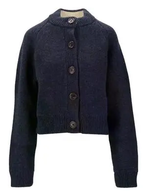 B.B. WALACE Button-fastening Raglan-sleeve Cardigan - Blue