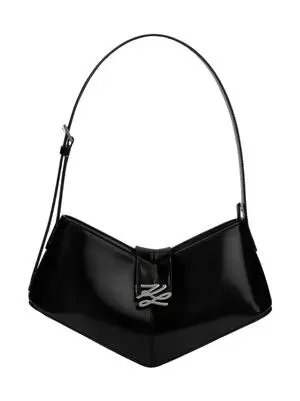 Karl Lagerfeld Karl Studio K/autograph Leather Shoulder Bag - Black