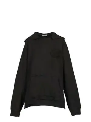 VIVAMUS Distressed Logo-patch Hoodie