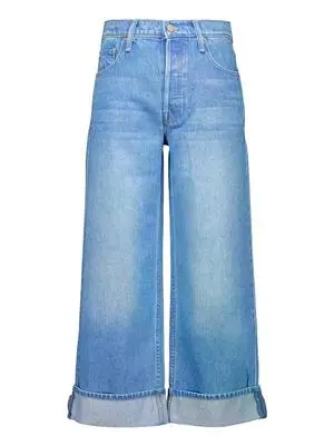 MOTHER The Smoothie Cropped Jeans - Blue