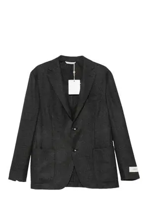 Agnona Single-breasted Notched-lapel Jacket - Grey