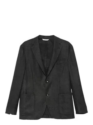 Agnona Single-breasted Notched-lapel Jacket - Grey