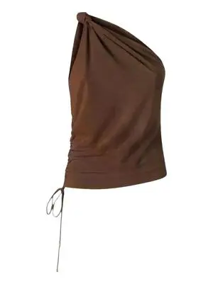 PINKO Knotted-shoulder Draped Top