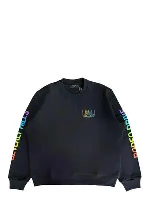 AMIRI Rainbow Beverly Hills Logo-print Sweater