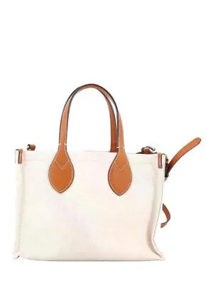 Gucci Gucci Printed Canvas Logo Shopper Tote Small Shoulder Bag Neutrals