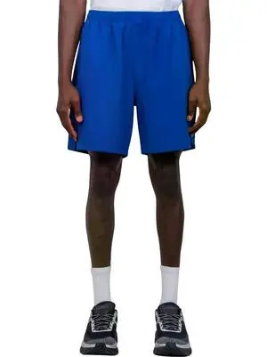 StÜssy Logo-print Elasticated-waist Shorts - Blue