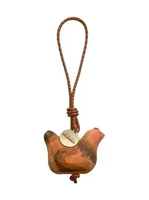 Ruslan Baginskiy Hen Hand-carved Bag Charm - Orange