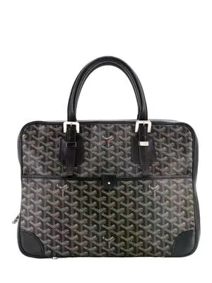 Goyard Ambassade Briefcase Coated Canvas Pm Business Bag - Black
