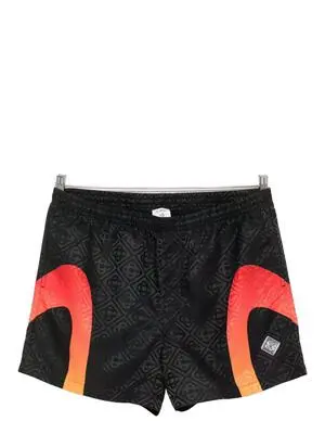 Casablanca Monogram-jacquard Swim Shorts - Black