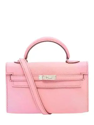 Hermès Hermès Epsom Micro Kelly Sellier 15 Satchel Pink
