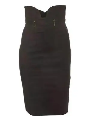 Elisabetta Franchi High-waisted Pencil Skirt - Black