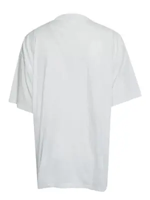 Vetements Logo Graphic V-neck Oversized T-shirt - White