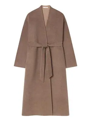 Co Double-faced Wool Cashmere Wrap - Brown