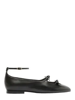 ALEXANDRE BIRMAN Alexandre Birman Slim Clarita Peep Ballerina Black