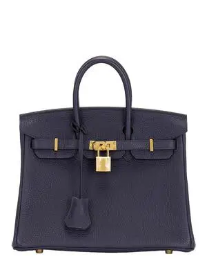 FWRD RENEW Hermes Togo Birkin 25 Handbag - Noir