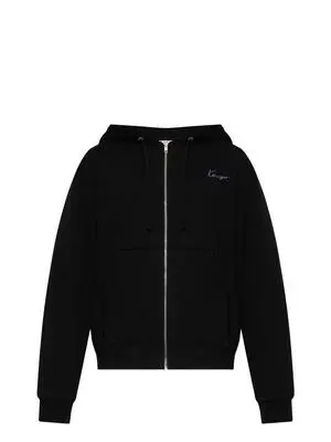 Kenzo Logo Cotton Hoodie - Black
