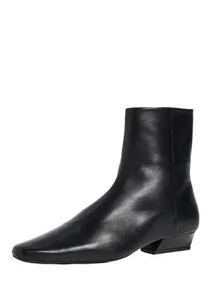 Staud Wally Flat Ankle Boots - Black
