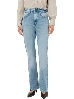 FAVORITE DAUGHTER The Petite Shortie Valentina Boot Jeans - Geneva