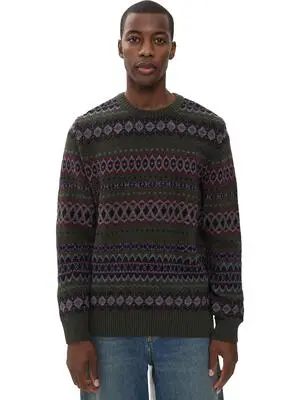 Barbour Fair Isle Wool Sweater - Shadow