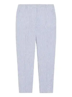 Max Mara Seersucker Trousers - Light Blue