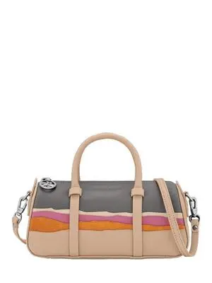 Longchamp X Caroline Hélain Small Patchwork Holdall Bag - Beige