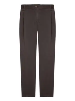 BRIGLIA 1949 Button-detail Casual Trousers - Moro