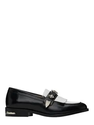TOGA VIRILIS Round Toe Loafers - Black