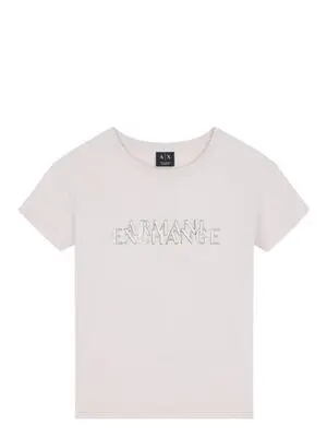 Armani Exchange Short Sleeve Crewneck T-shirt - White