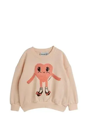 MINI RODINI Heart-detail Sweatshirt - Pink