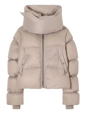 Rick Owens Tower Cropped Shell Down Jacket - Blush
